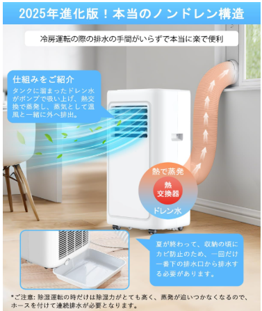 JYWINA スポットクーラー 移動式エアコン【2025新型】口コミ＆レビュー！
